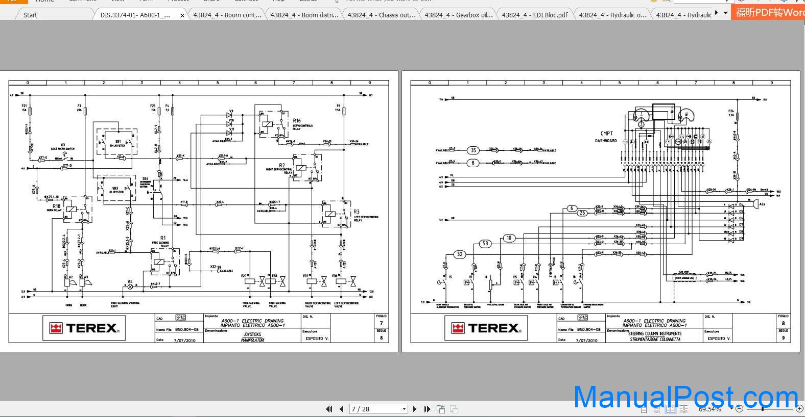 Terex Mobile Crane A600 Spare Parts, Electric Diagram & Hydraulic ... Terex Mobile Crane A600 Spare Parts, Electric Diagram & Hydraulic ...