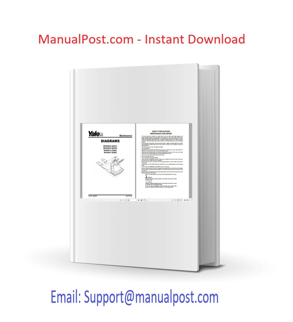 Yale Forklift Service Manuals PDF Class 3 10.2023 – ManualPost ...