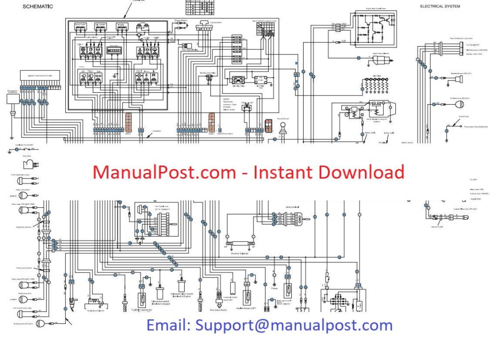 CAT Forklift MCFE DP70 Electrical Diagram – ManualPost – Instant ...
